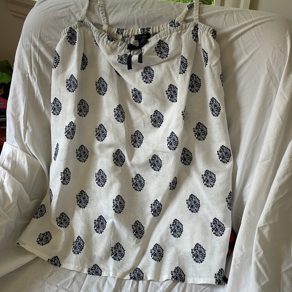 J. Crew | Intimates & Sleepwear | J Crew Linen Batik Blockprint Nightie ...